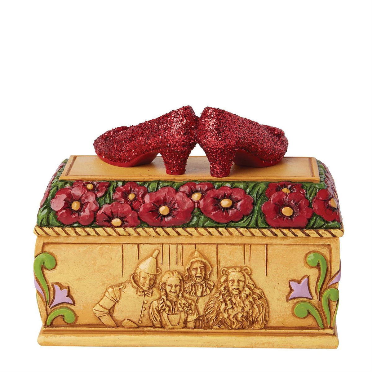 Wizard of Oz by Jim Shore Ruby Slippers Trinket Box (9cm) "There's No ...
