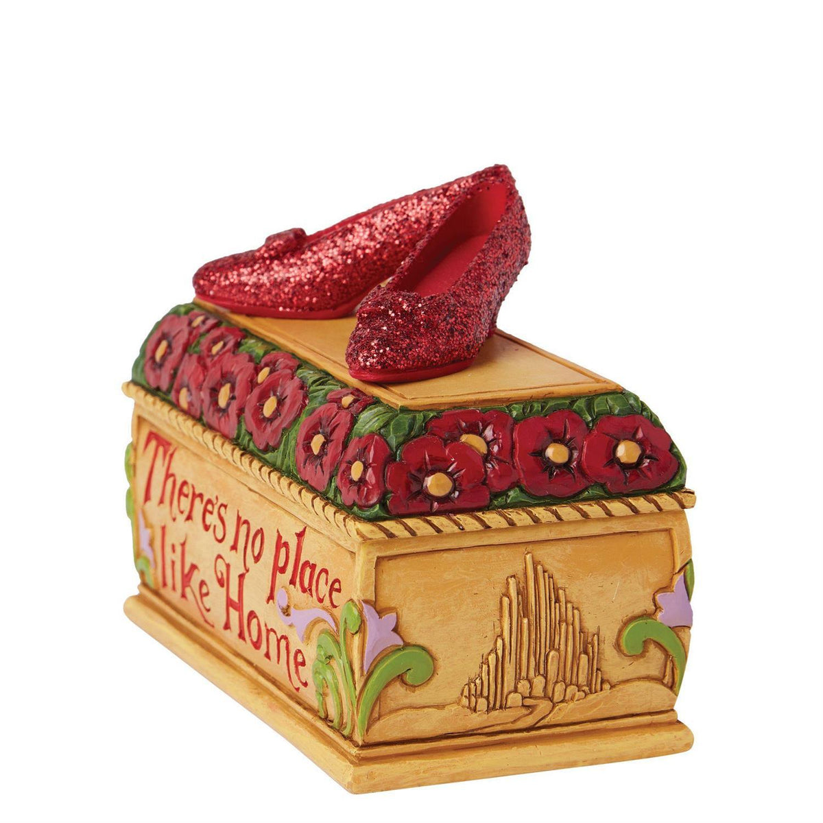 Wizard of Oz by Jim Shore Ruby Slippers Trinket Box (9cm) "There's No ...