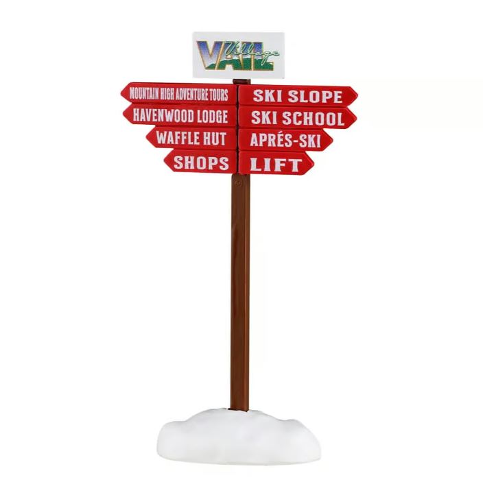 LEMAX 2026 PRE-ORDER Vail Village Accessories Ski Slope Sign – The ...