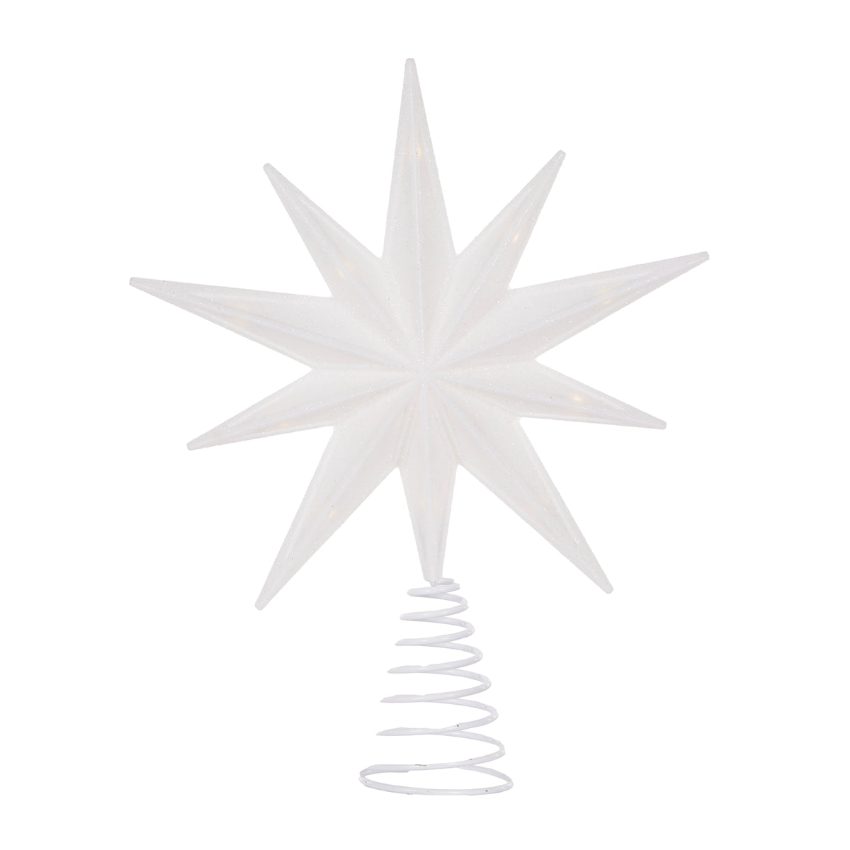 Tree Topper - 9 Point LED White Star (Battery Operated) – The Christmas ...