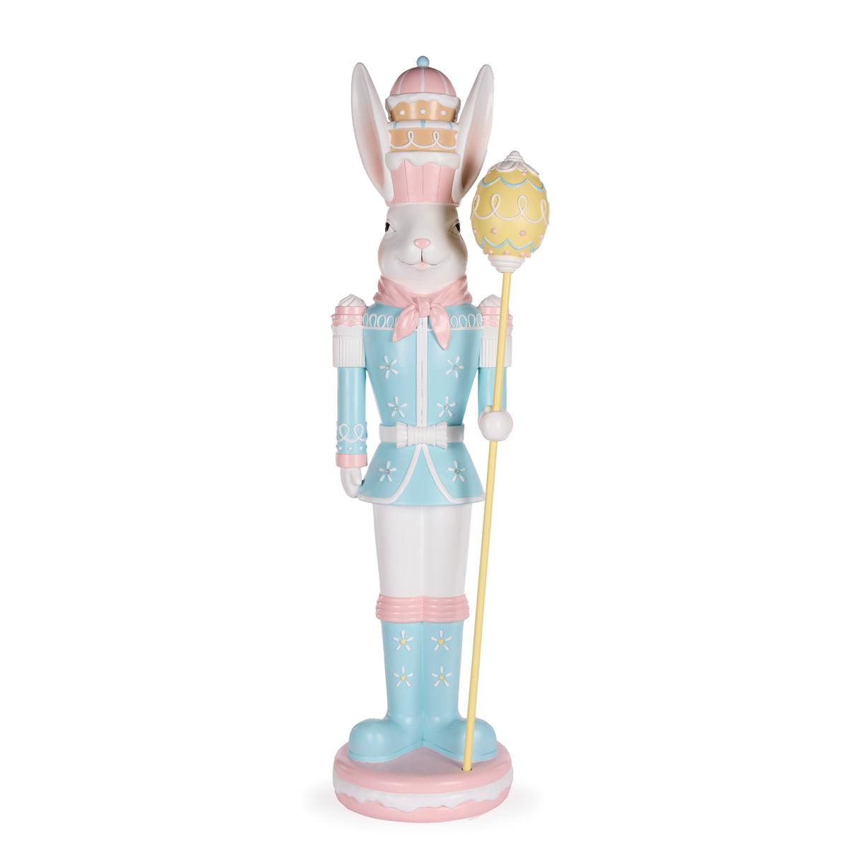 Easter Piped Pastels Pastel Rabbit Nutcracker with Staff – The ...