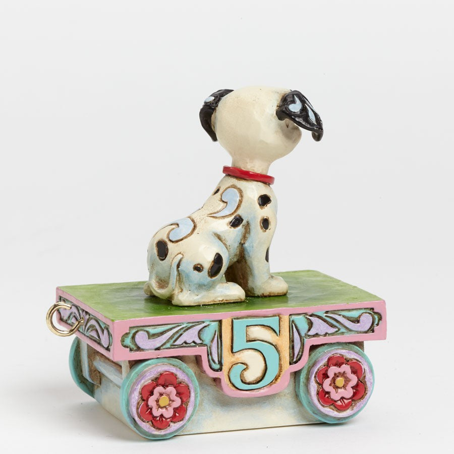 Disney Traditions Birthday Train Number 5 - Lucky – The Christmas Shop