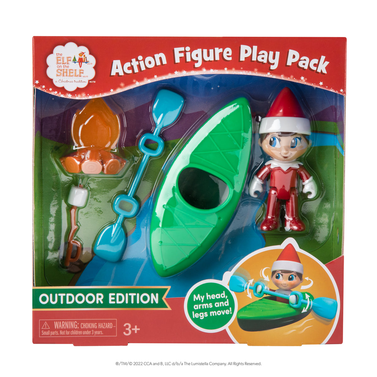 The Elf on the Shelf® Elf Action Figures Play Pack Camping Edition ...