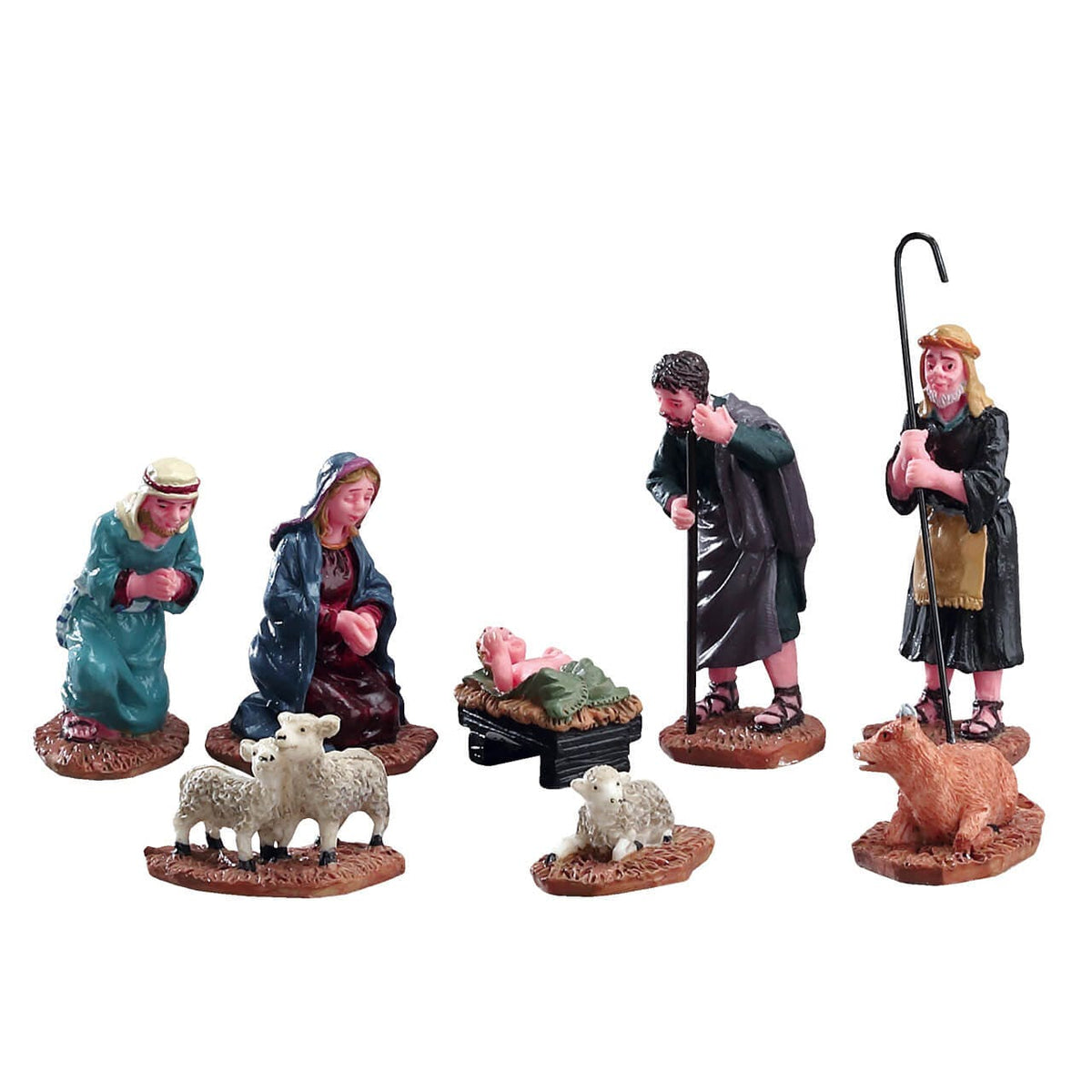 Lemax Figurine Nativity Figurines, Set Of 8 – The Christmas Shop