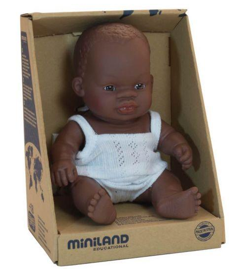 Miniland Doll 21cm Baby Girl African – The Christmas Shop